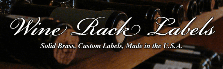 Custom Wine Labels for Racks - Wine Rack Labels